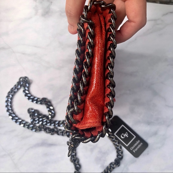 German Fuentes | Bags | German Fuentes Chained Leather Crossbody Bag ...